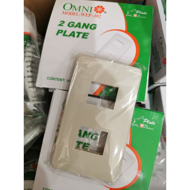 OMNI WEP-102 2 GANG PLATE | Shopee Philippines