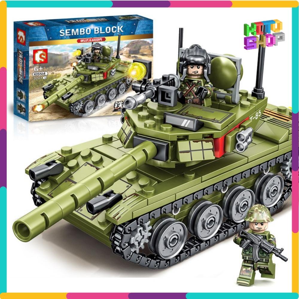 Military Tank Sembo Block Assembled Military Tank Toy 105514 Includes 2 ...