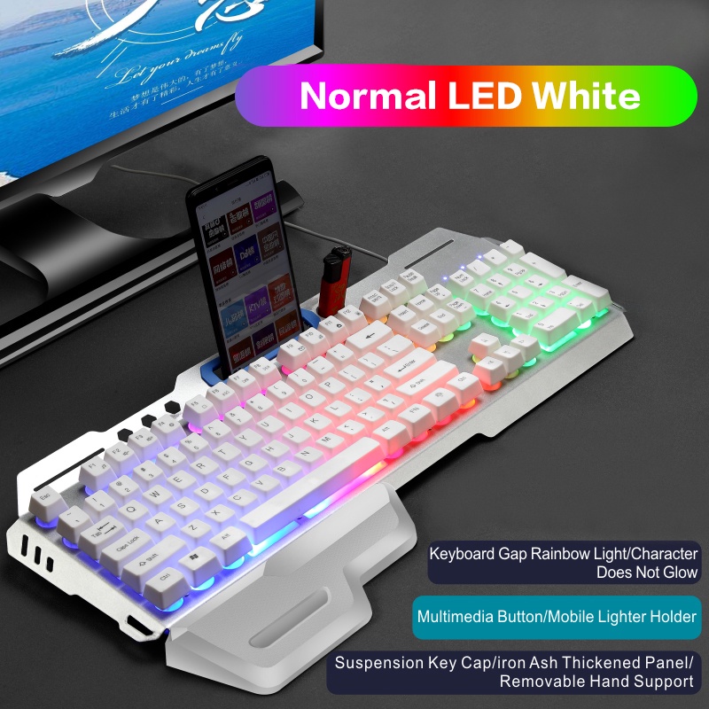 GK70 RGB Gaming Keyboard And Mouse Set With 104 Keys Backlight Wired ...
