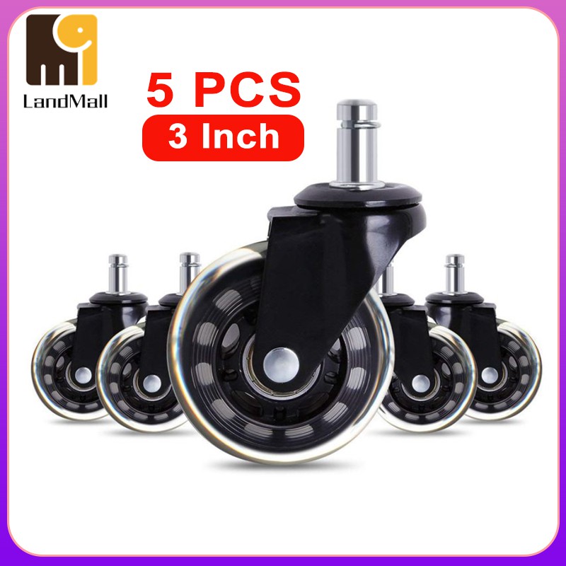 5 PCS Swivel Chair Wheels Heavy Duty Computer Chair Wheel Caster ...