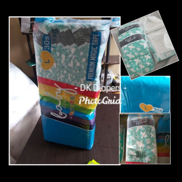 DK DIAPERS LARGE XL XXL PREMIUM MAGIC TAPE DIAPERS BY PLAYFUL 30 PCS ...
