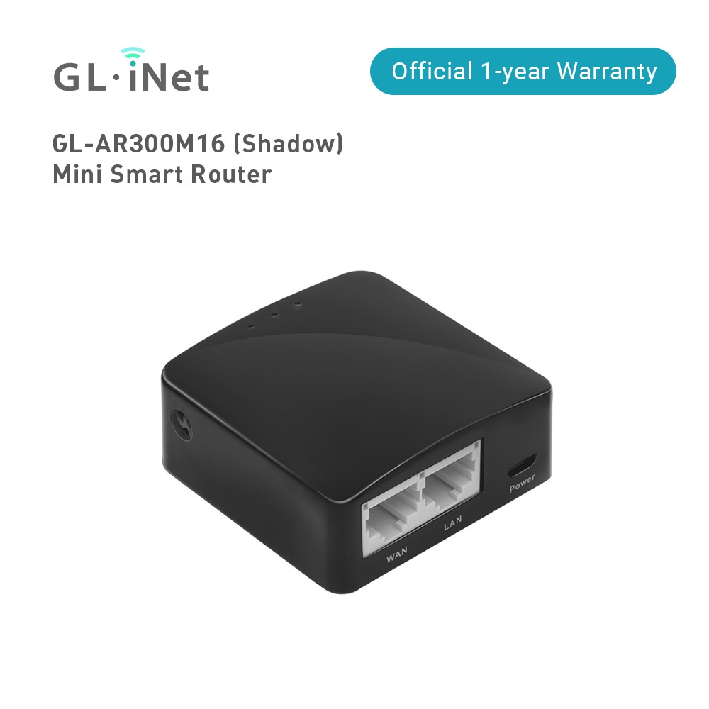 GL.iNet GL-AR300M16 Portable Mini Travel Wireless Pocket Router - WiFi ...