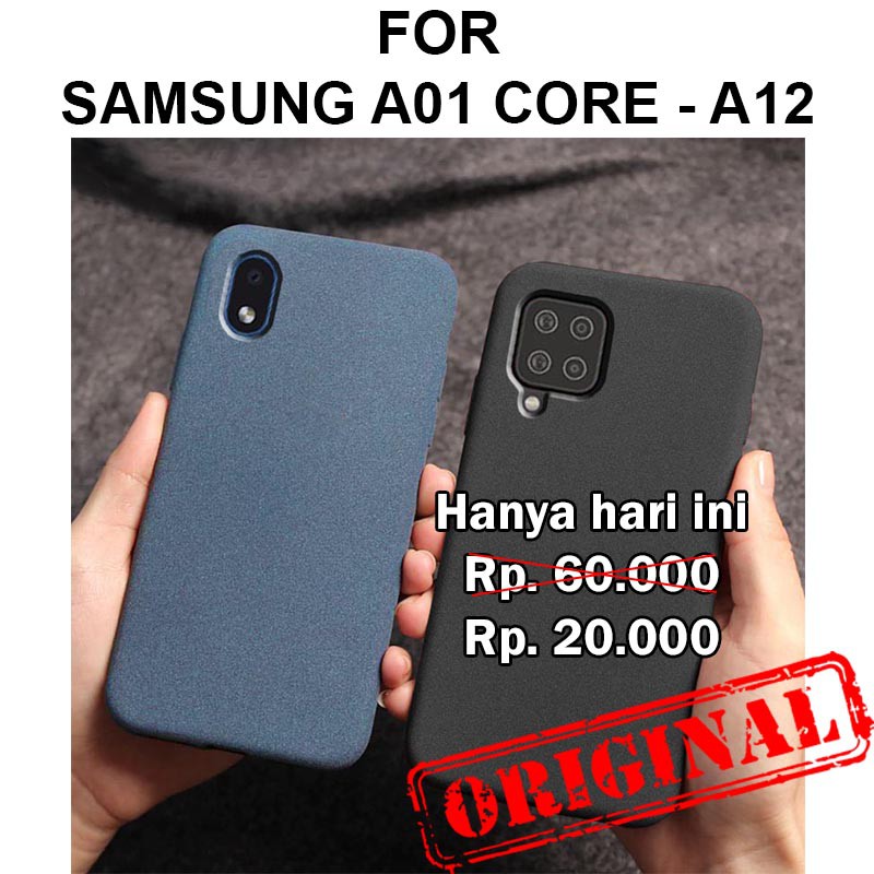 SAND SCRUB case Samsung A01 Core - A12 softcase casing silicone cover ...
