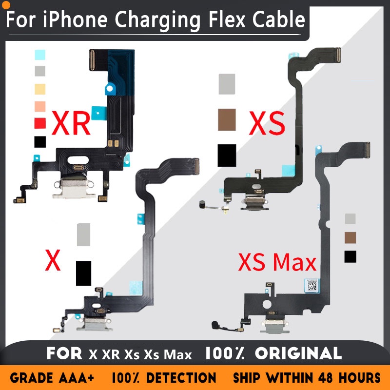 NEW High Quality Charging Flex Cable For iPhone For iphone X XS XR XS Max USB Charger Port Dock ...