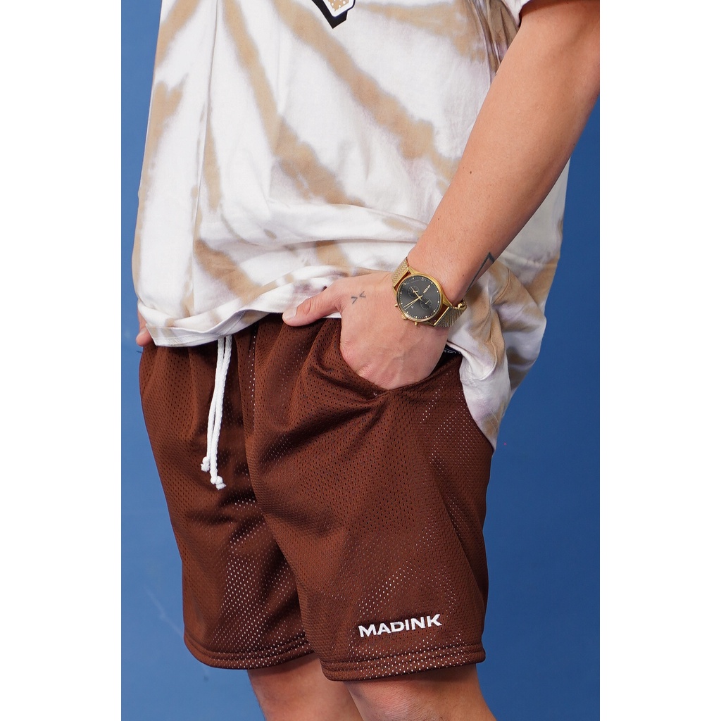 MAD INK Unisex Balling Shorts Mesh in Choco | Shopee Philippines