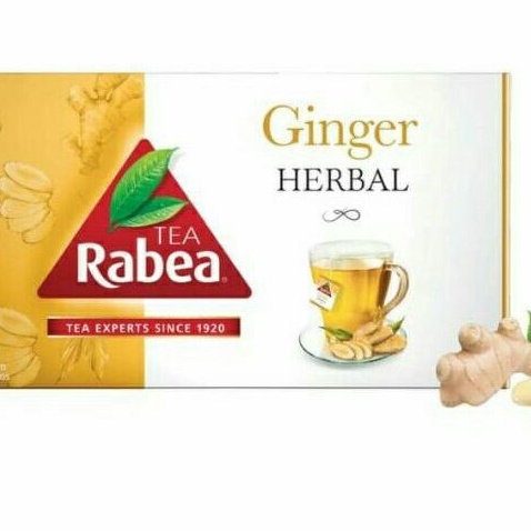 RABEA Ginger Herbal tea 20 tea bags.Made and imported from Saudi Arabia ...