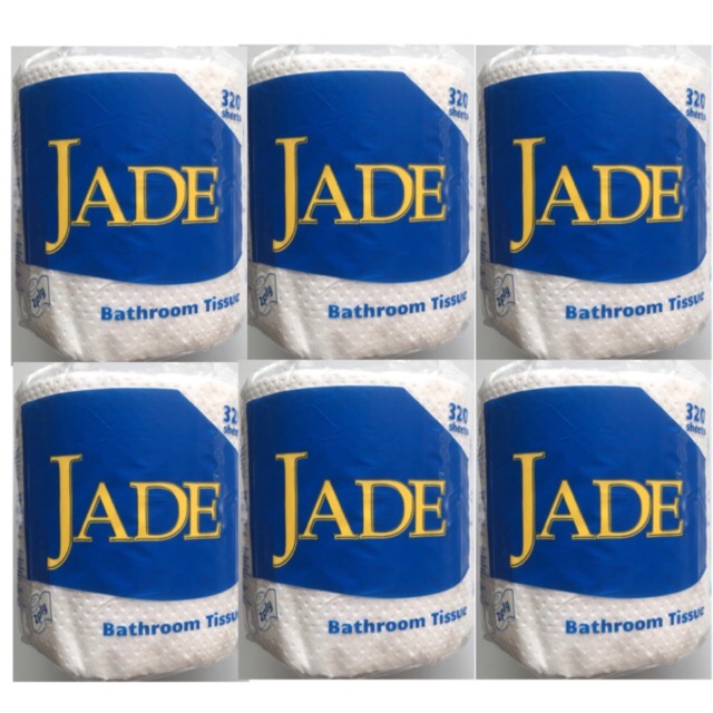 Jade Bathroom Tissue 2ply, 320sheets 100mmx100mm | Shopee Philippines