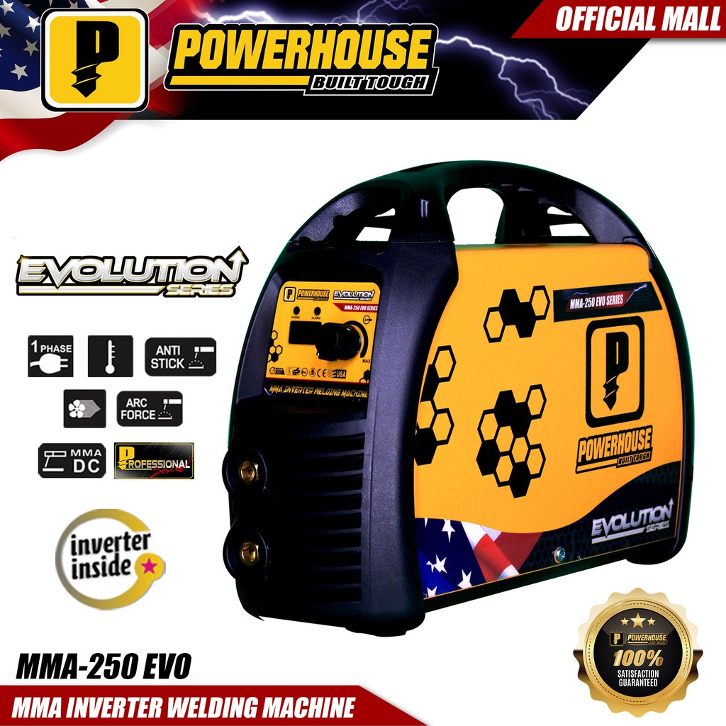 Powerhouse Usa 250A Evolution Series Portable Inverter Welding Machine ...