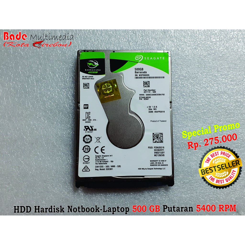 Seagate Baraccuda 2.5 Inch 500GB Laptop Internal Hard Drive | Shopee ...