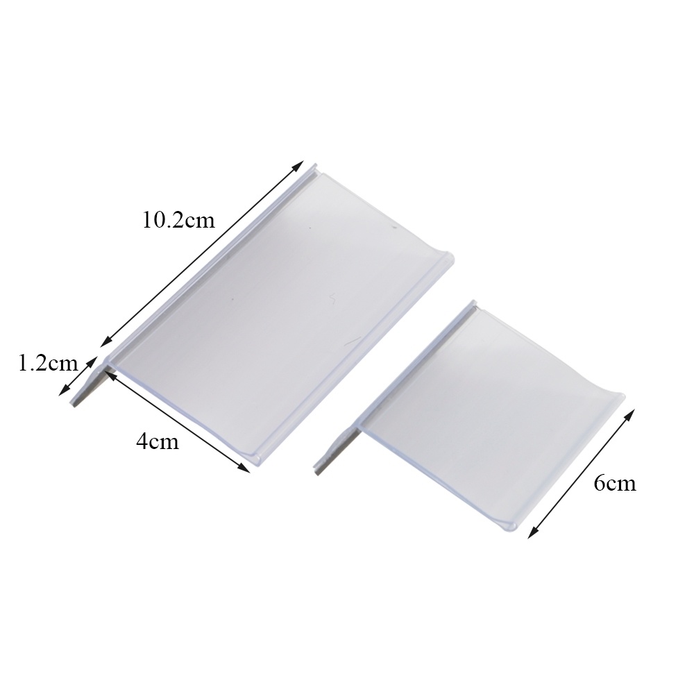 10pcs L-shaped Price Tag Display Holder Rack Sign Frame Data Strip ...