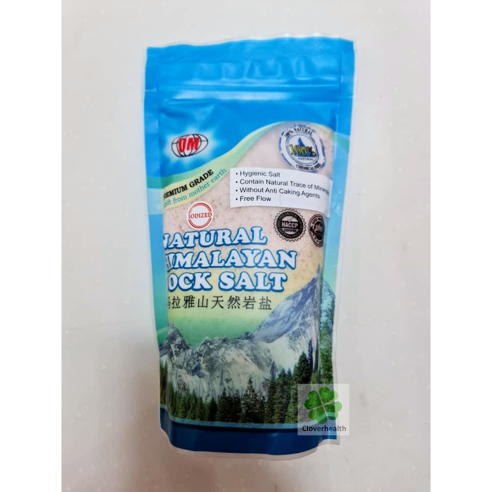 OM Natural Pink Himalayan Rock Salt 500g (Iodized) | Shopee Philippines