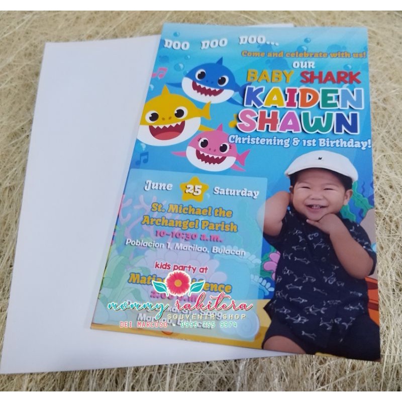 Cocomelon / Baby Shark Invitation Card and other themes (Birthday ...