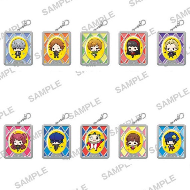 Persona 4 The Golden Animation - Clear Stained Charm Keychain ...