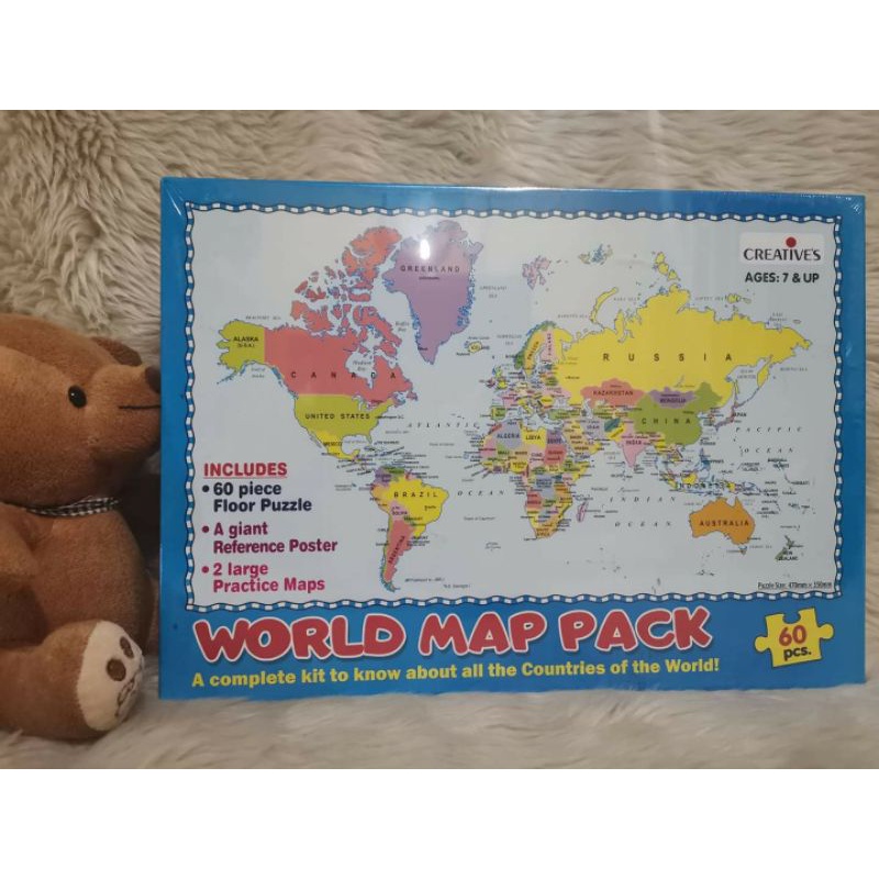 World Map Pack Learning Game | Shopee Philippines