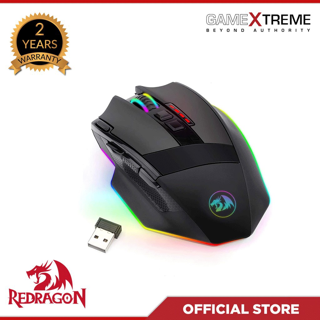 Redragon Sniper Pro RGB Wireless Gaming Mouse Black (M801P-RGB ...