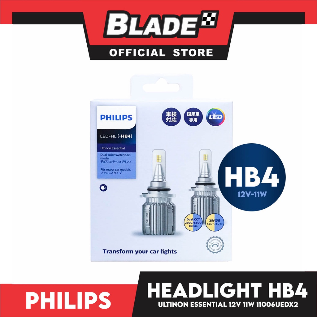 Philips LED HL/ HB4 Ultinon Essential Dual CCT 2500/6500 Kevin, Dual ...