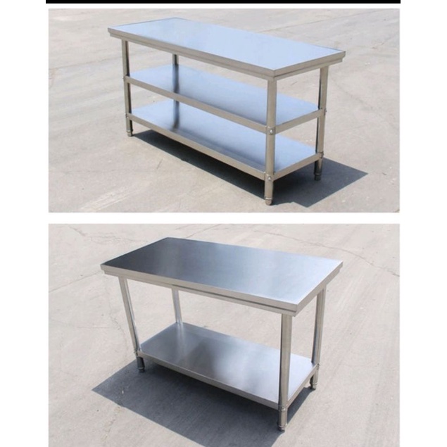 80cm x 50cm x 80cm 3 & 2 layer 304 stainless Working / Preparatory ...