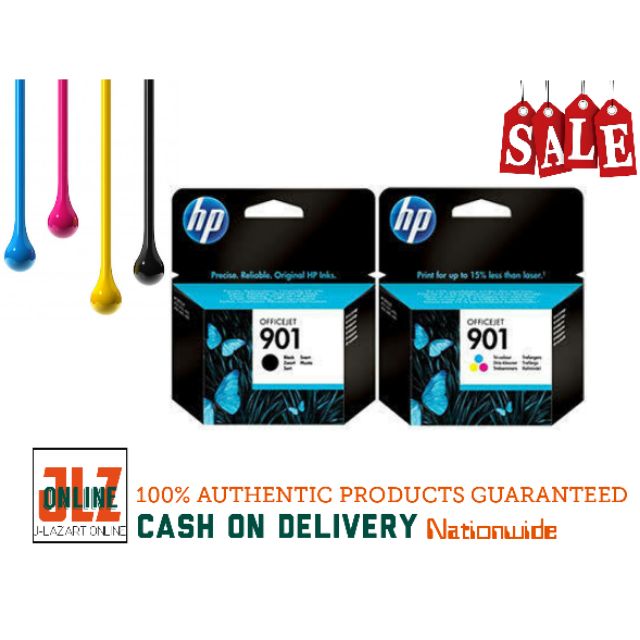HP ink 901 Black and Tri-color Original Ink Cartridge | Shopee Philippines