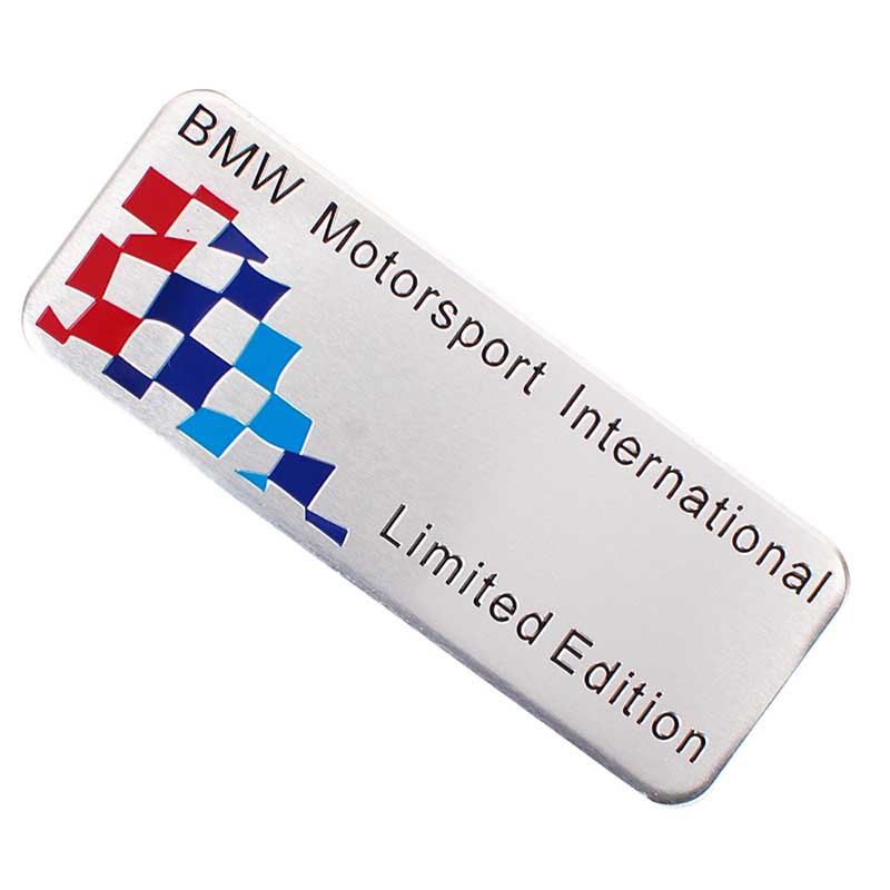 ZR For Metal Car Body Nameplate Sticker for BMW M Power M6 M8 E46 E60 ...