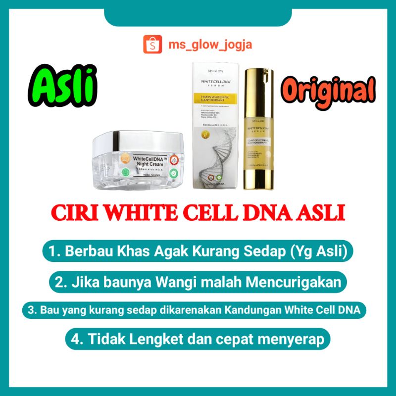 White Cell Dna Ms. Glow Serum White Cell Dna Ms Glow Nigth Cream ...