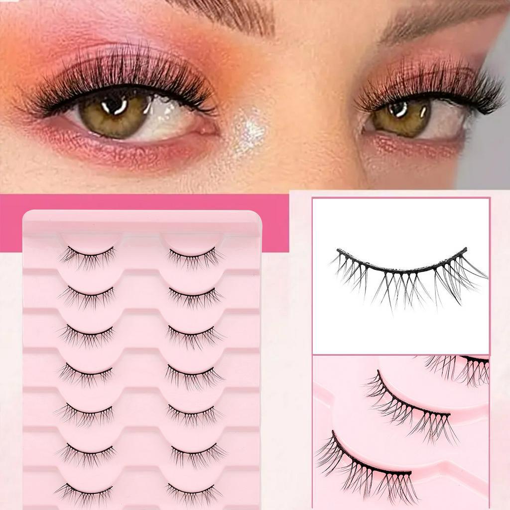 Comic Eyelashes 10 Pairs 3mm-11mm Large Capacity 3D Three-Dimensional ...