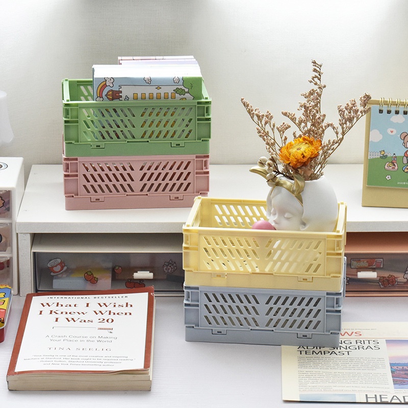 Organizing Storage Baskets Case Folding Student Desktop Basket Tape ...