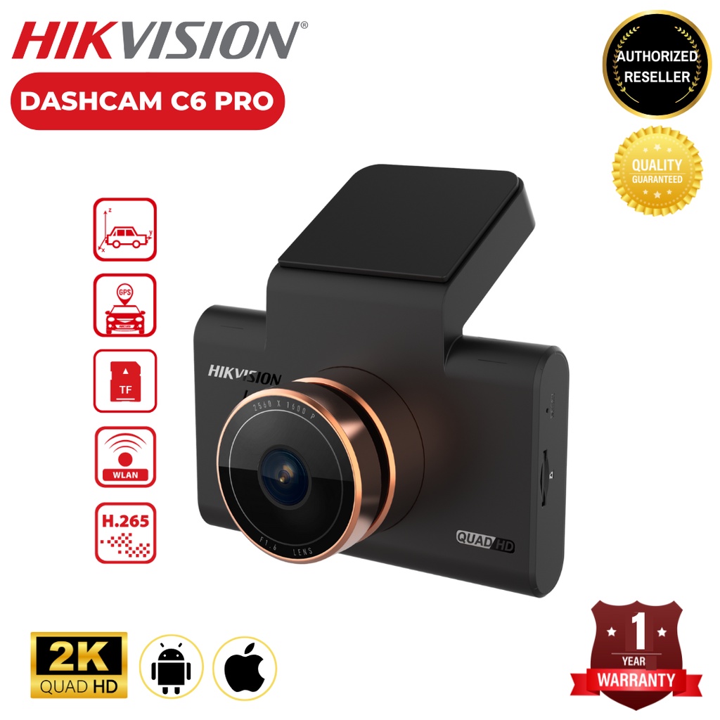 Hikvision Dashcam Ae Dc5313 C6 Pro 2k Quadhd Built In Wifi Shopee