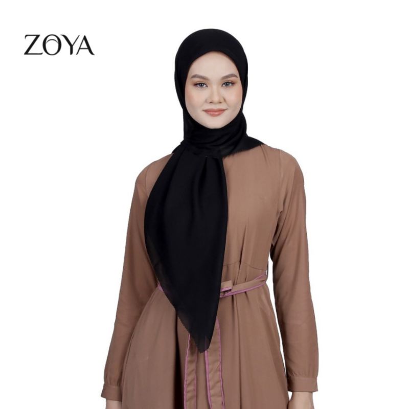 HITAM Zoya SCARF BLACK LASERCUT New ORIGINAL 2022/ZOYA BLACK POLOS ...