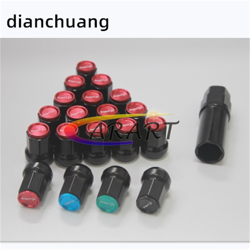Project -U 20pcs/set 28mm Project MU Racing Composite Steel Wheel Nuts ...
