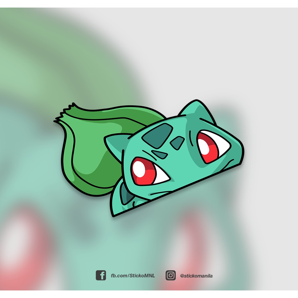 Sticko Manila : Pokemon - Bulbasaur (Peeker) | Shopee Philippines