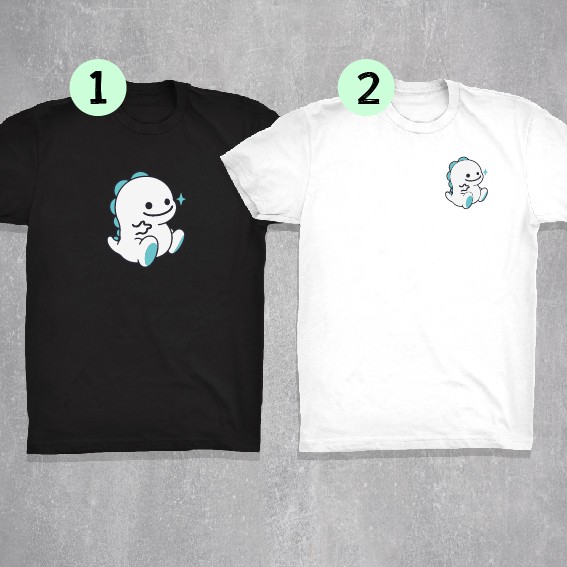 Bigo Live Fans Tshirt Cotton Unisex Shirt Cute Dino | Shopee Philippines