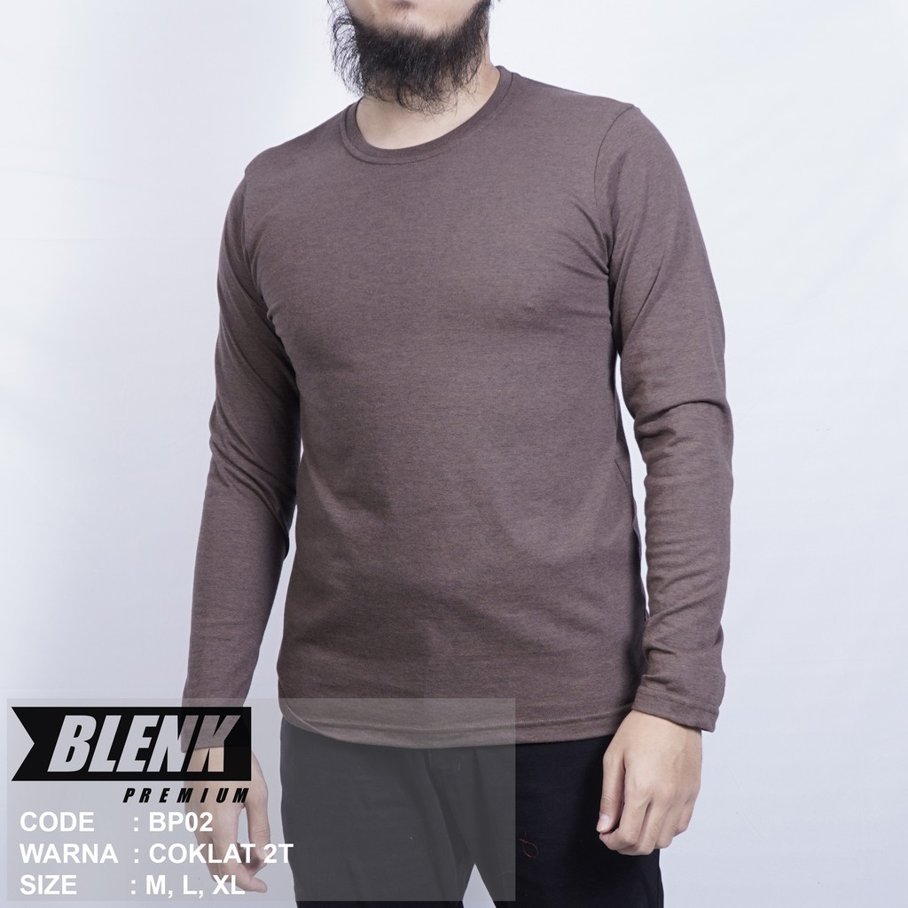 Blenk MEN'S LONG PLAIN T-SHIRTS PREMIUM COMBED 30S MATERIAL ADEM ...