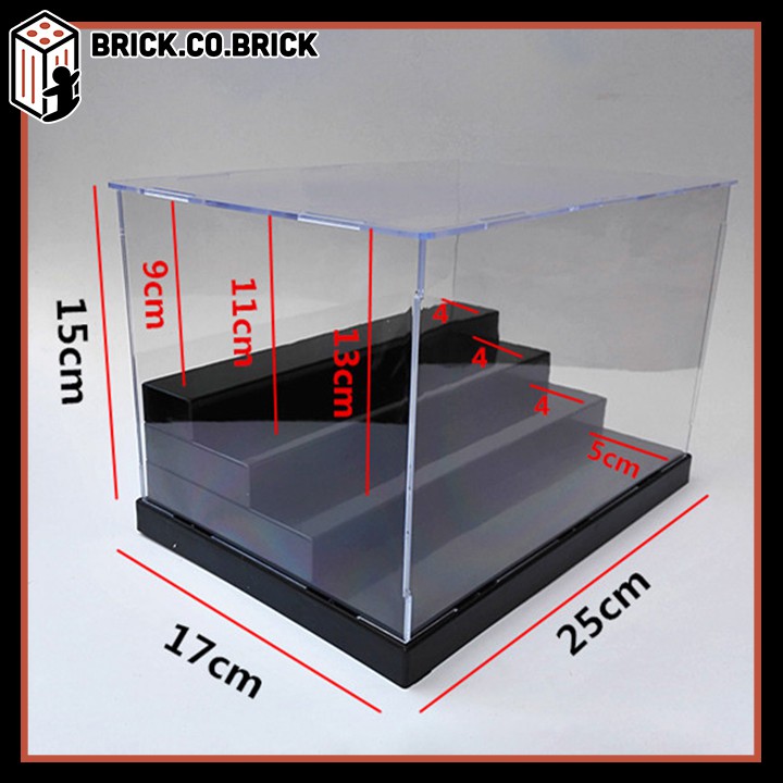 Transparent and colorful 4-layer SLIM BASE mica display box | Shopee ...