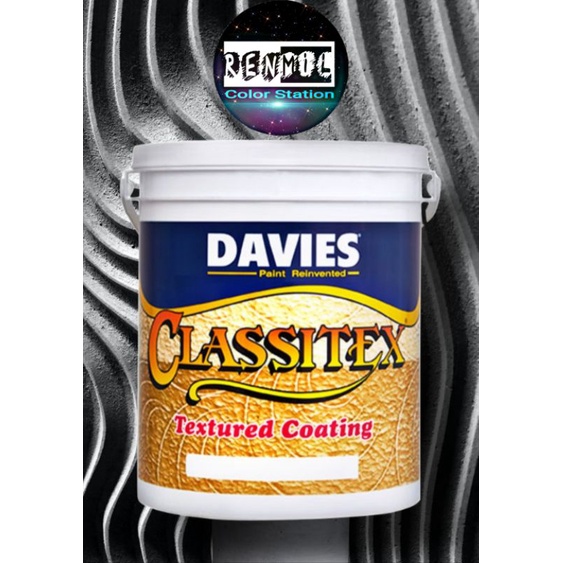 DAVIES CLASSITEX TEXTURED COATING high profile flat white (4liters ...