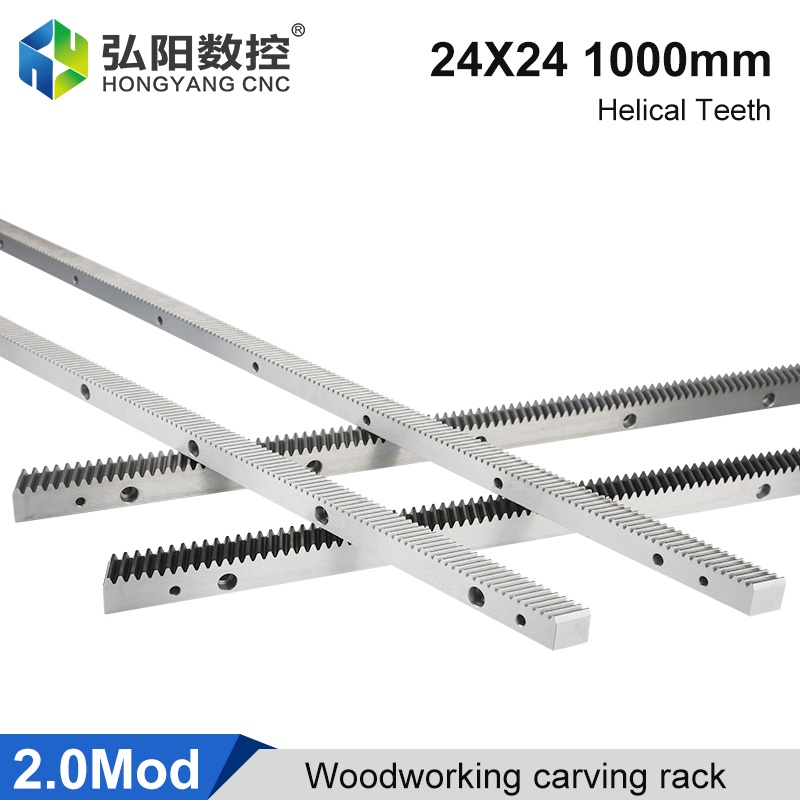 2.0 Mod Spiral Rack 24X24 1000mm Rack And Pinion Helical Track ...
