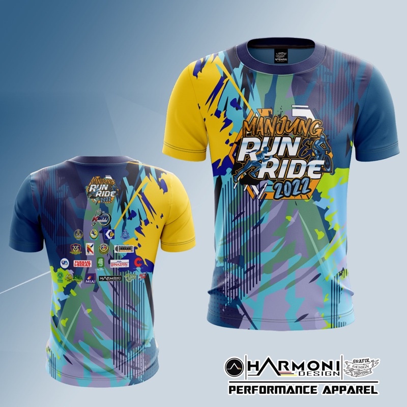 Sublimation T-shirt Running Shirt RUN Jersey Microfiber MRR2024 ...