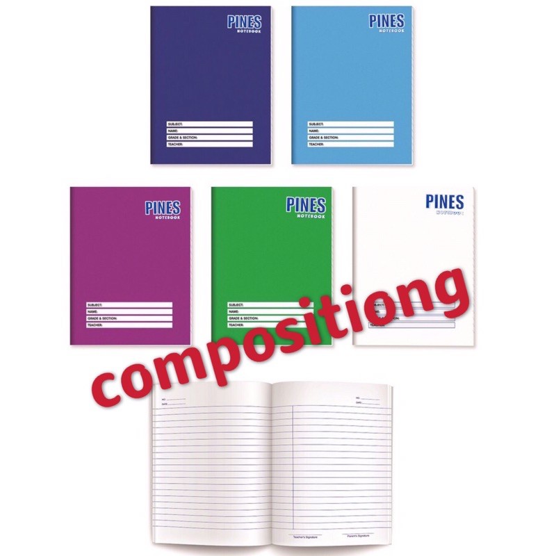 notebook writing spiral composition 80 leaves | Shopee Philippines
