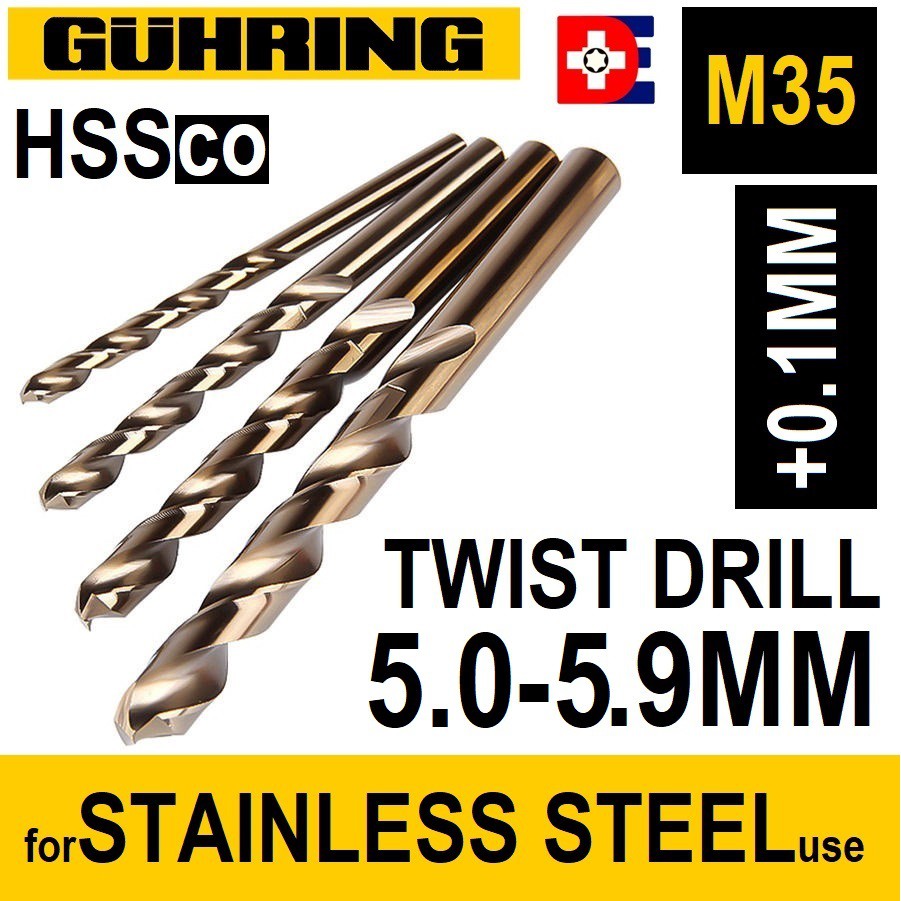 Guhring drilling HSS Drill bit Jobber drill Twist drill stainless steel ...