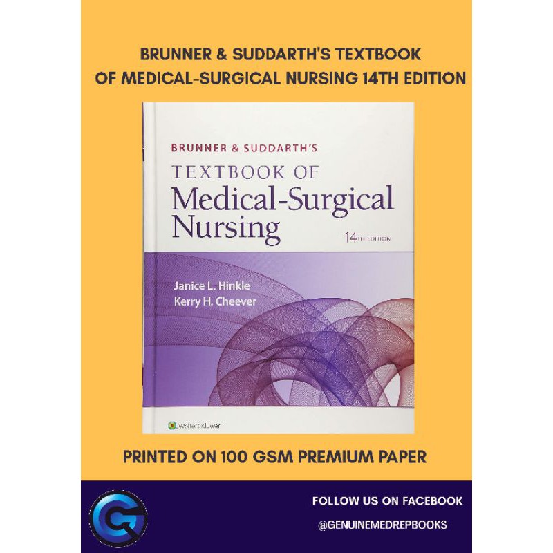 Brunner & Suddarth's Textbook of Medical-Surgical Nursing 14TH Edition | Shopee Philippines