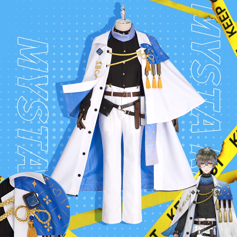 Hololive Vtuber Luxiem lke Eveland Cosplay Costume Cloak Cos Fancy ...