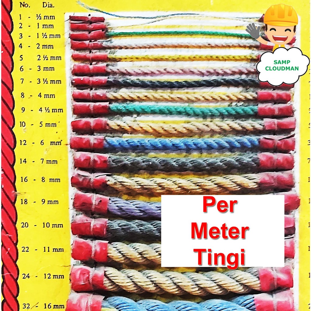 Nylon Rope Panali Lubid Polyethylene Rope 2mm 4mm 6mm 8mm 10mm 12mm ...