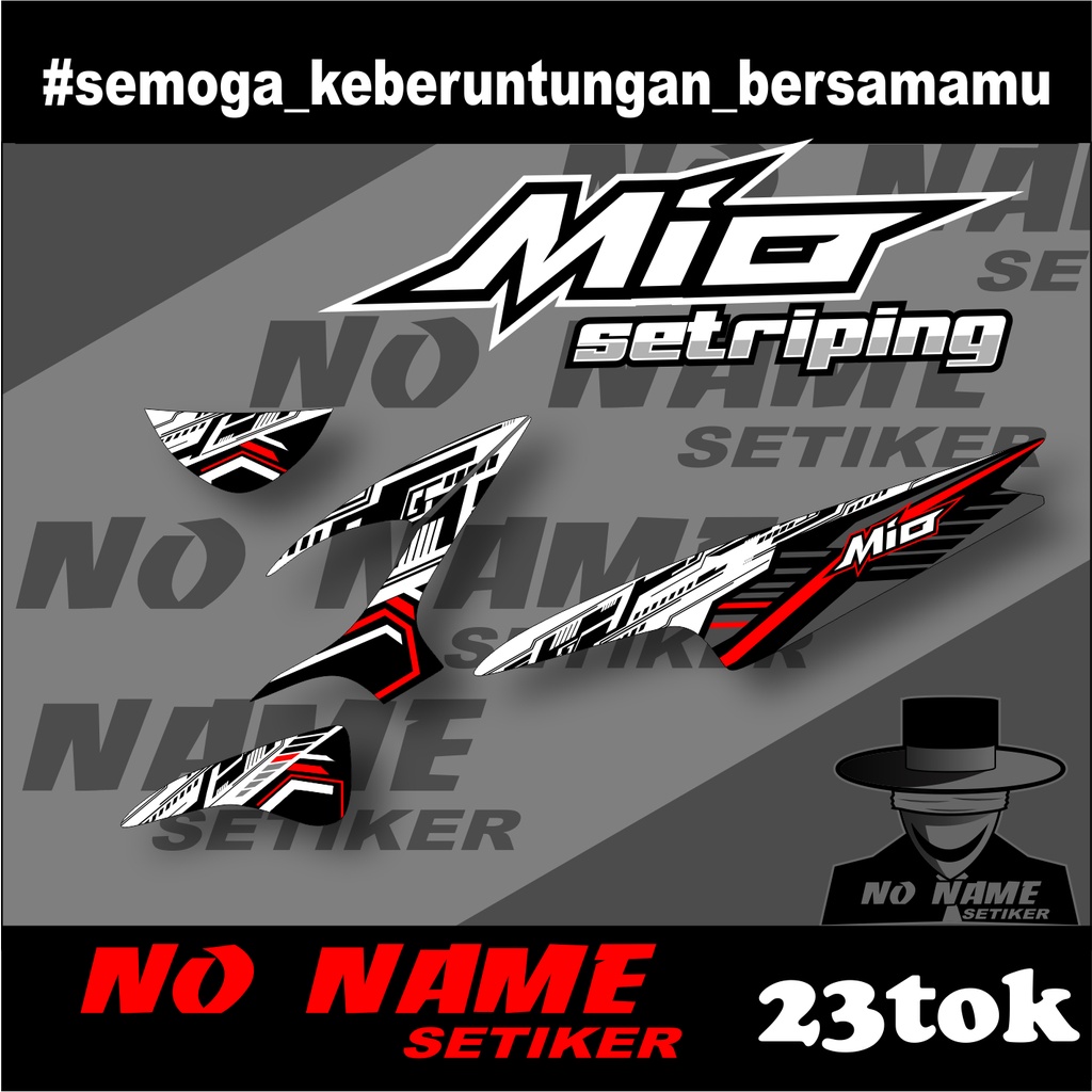 Mio 110 Smile/Sporty Striping Sticker (23tok) 2008 2009 2010 2012 2013 ...