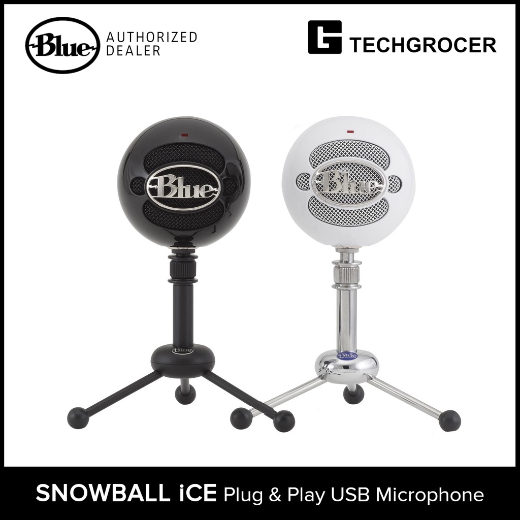 Logitech Blue Snowball iCE Plug and Play USB Microphone for Recording ...