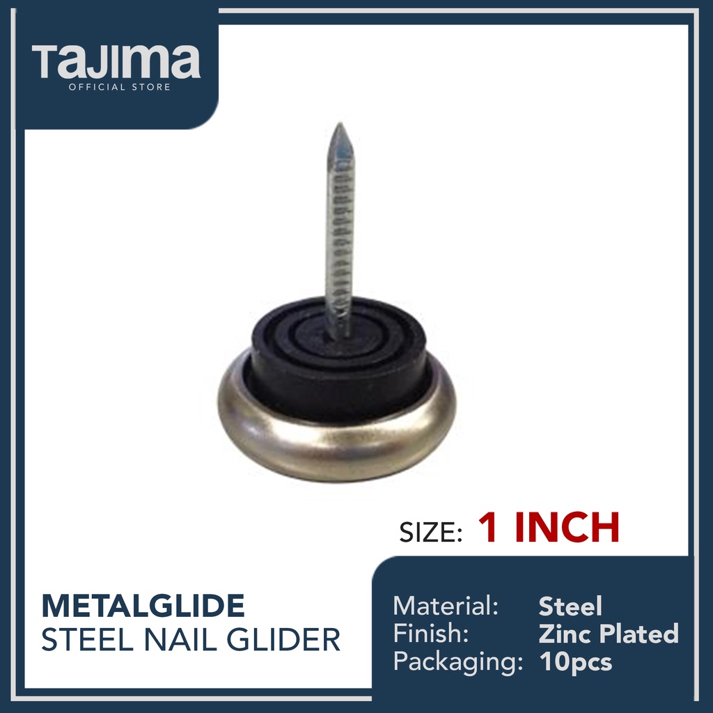 Tajima Steel Nail Glider for Furniture Leg Feet Protection 10 Pcs ...