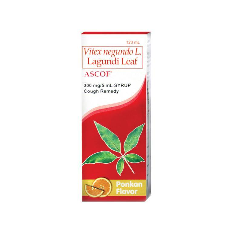 Ascof Kids 300mg / 5mL Ponkan 120 ml Syrup | Shopee Philippines