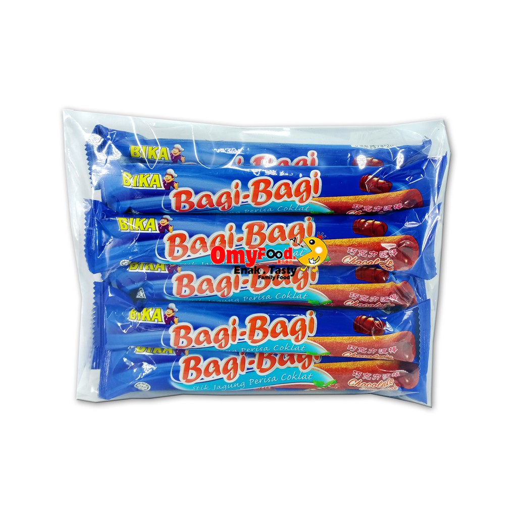 8pcs Bika Bagi-Bagi Pika Corn Stick, Big D, Bing Bing [Chocolate ...