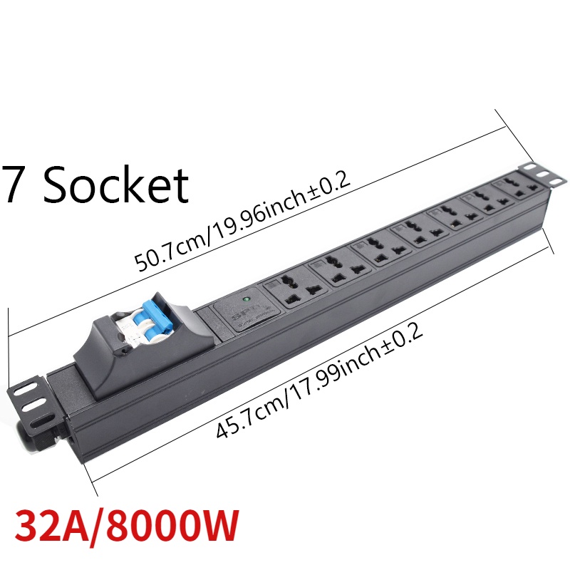 Server Rack Power Distribution Unit PDU Power Strip 2 - 9 Outlets with ...