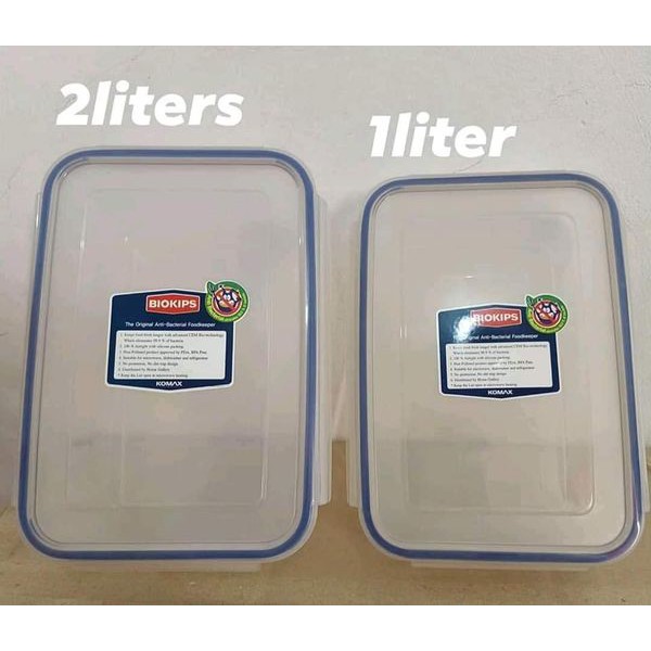 BIOKIPS FOOD CONTAINER 2 LITER & 1 LITER | Shopee Philippines