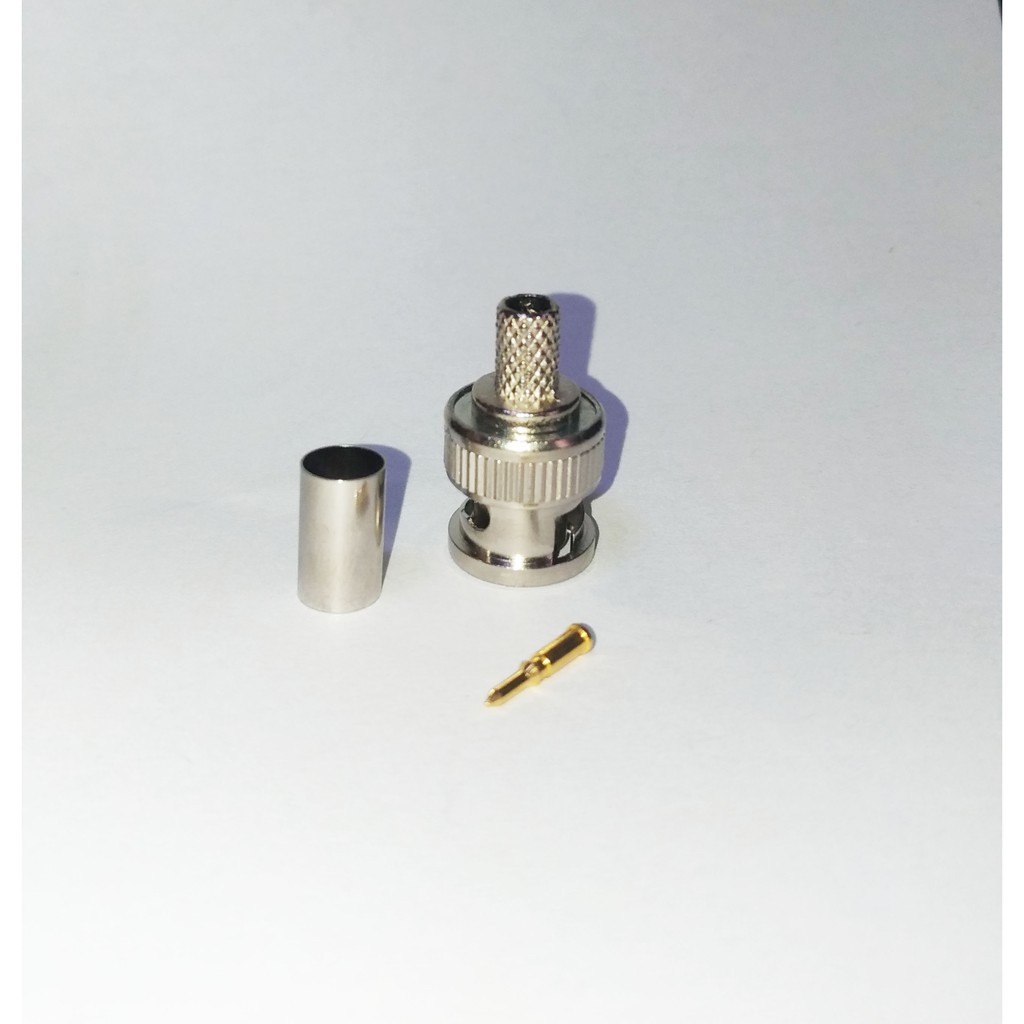 BNC CONNECTOR CRIMP TYPE RG6 Coaxial Siamese Cable | Shopee Philippines