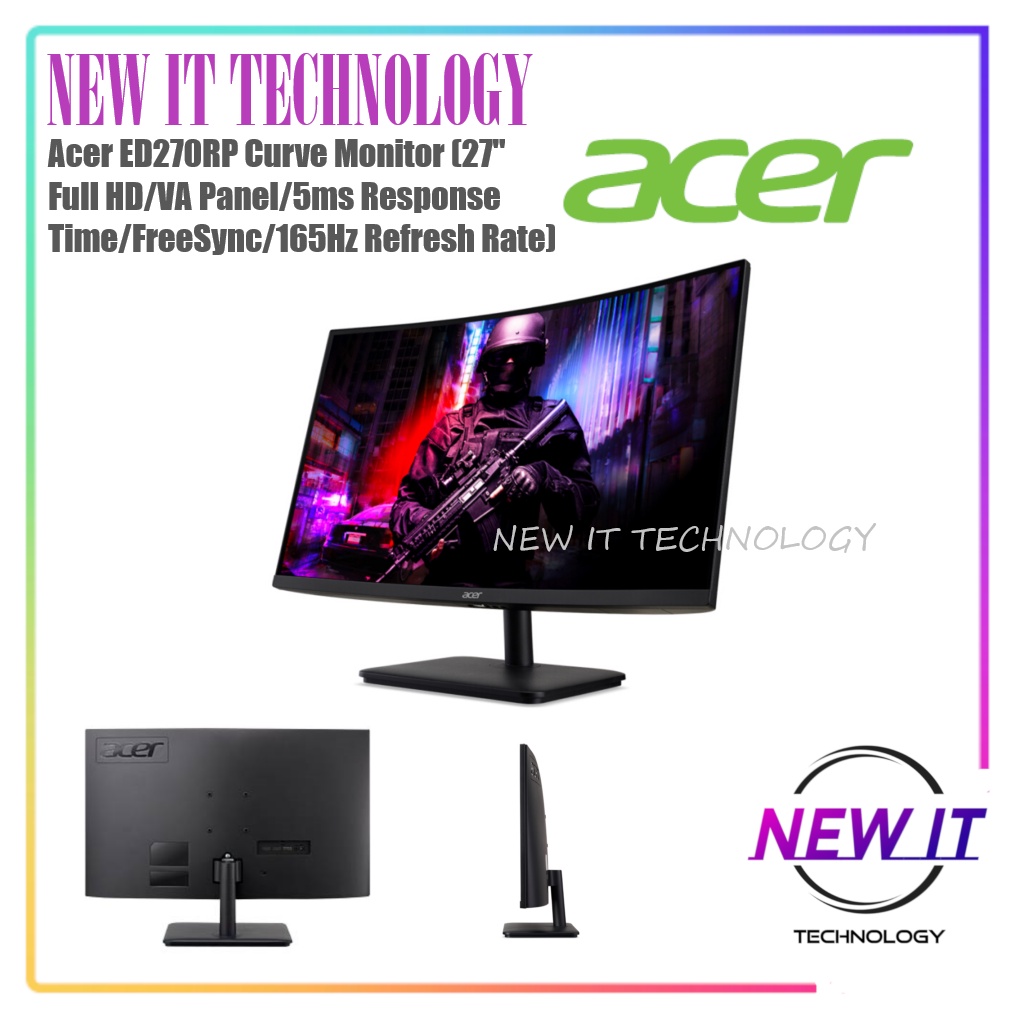 Acer ED270RP 27" Inch Curve Monitor (Full HD, VA Panel, 5ms Response ...